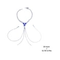 Body Chain for Women Non Piercing Rhinestone Bra Necklace with Nipple ...