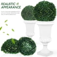 BESTYASH Artificial Topiary Ball Green Leaf Decorative Sphere for ...