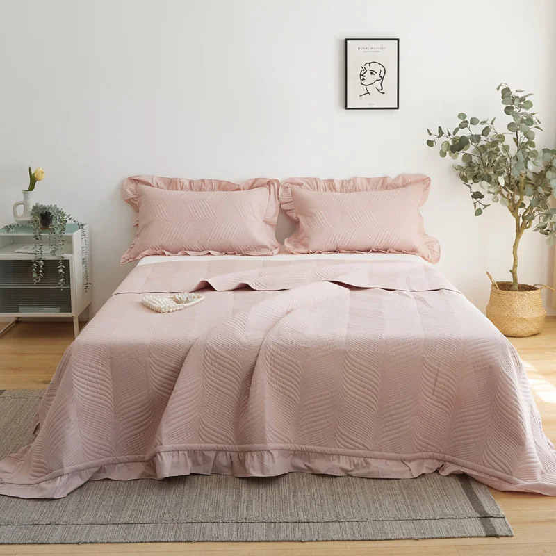 Colcha de algodón de estilo coreano para decoración del hogar, funda de ...