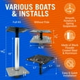 Boat Pedestal Seat Package, 3-Piece Kit, 2-Pack, Includes Boat Seat ...