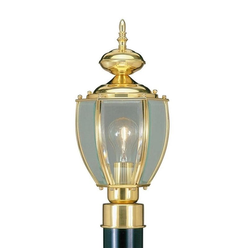 Livex Lighting Outdoor Basics 1 Light Outdoor Post Lantern - Walmart.com