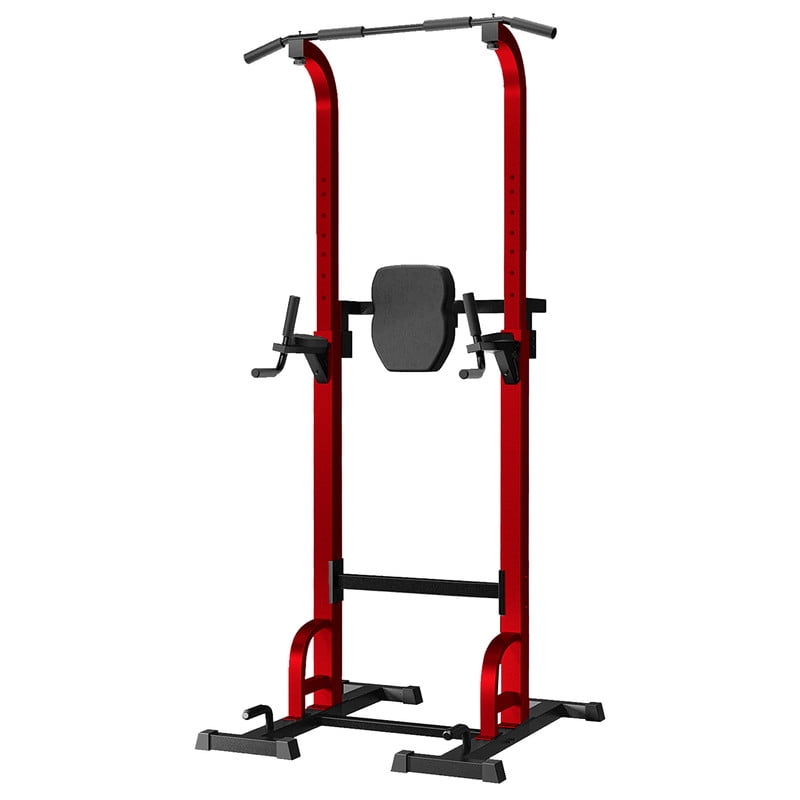 Power Tower Gym Stand with Push&Pull Up Bars, Dip Bar, Armrest, Back ...