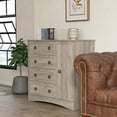 HUJAUU 4 Drawer Dresser for Bedroom with Door, Wood Chest of Drawers ...