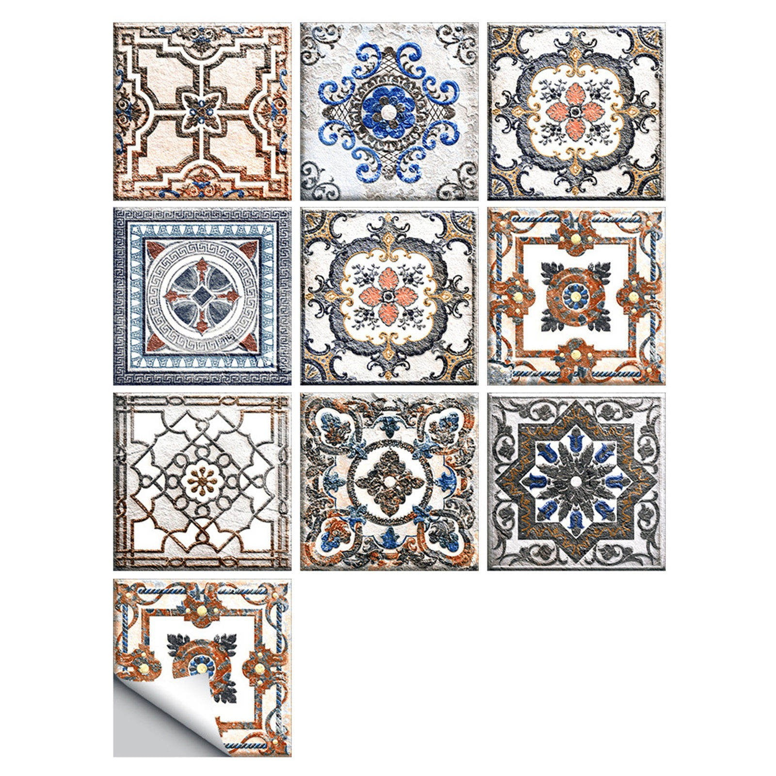 adviicd Peel And Stick Kitchen Backsplash Self Adhesive Waterproof Tile ...