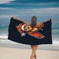 Creature Santa Hat Beach Towel - Fun Cartoon Design for Pool Travel ...