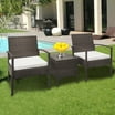 Mainstays Skyler Steel 3-Piece Wicker Rope Chat Set, Grey - Walmart.com