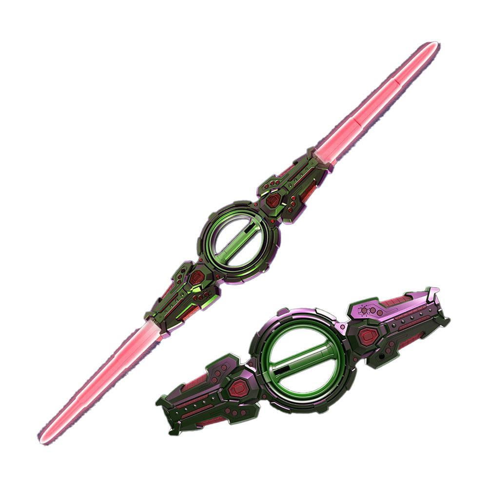 Light Up Sword, Fire Spin Sword Double-Edged Lightsaber, Double-Headed ...