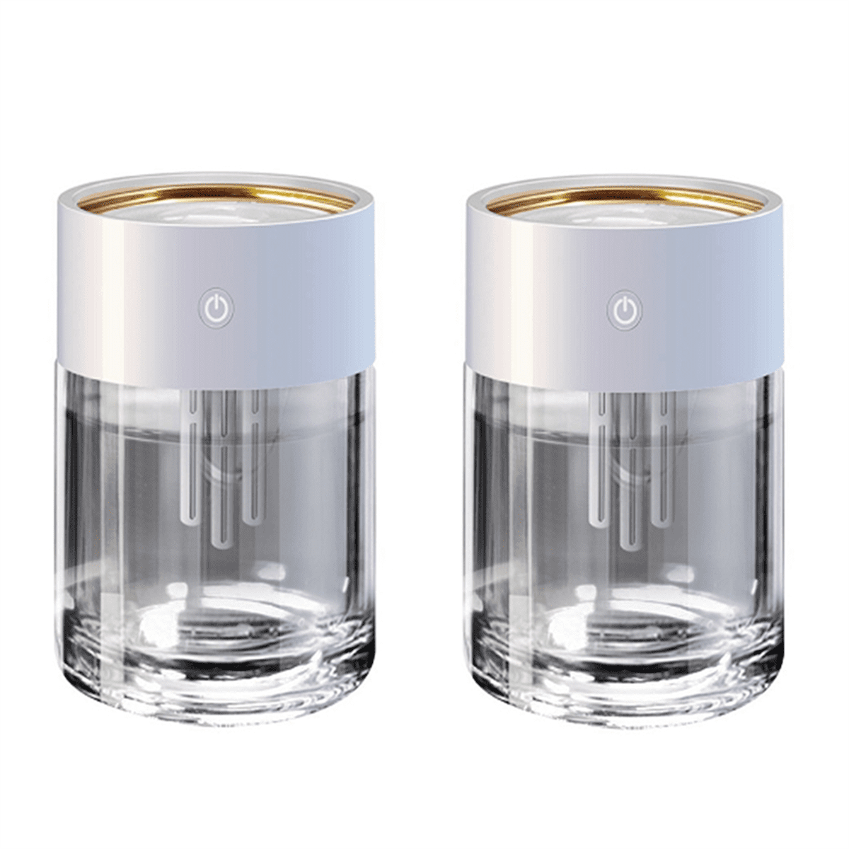 Humidificador Transparente de Gran Capacidad de 2 L, USB, Silencioso, con Lámpara LED, Difusor ...