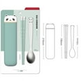 Portable Chopsticks Flatware Set, Silicone Lightweight Chopstick and ...