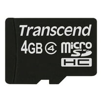 Transcend 8GB High Speed Compact MicroSDHC Class 4 Memory Card with ...