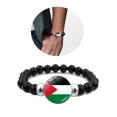 Fashion Palestine Flag for Men Women Multi-layer Woven Braided Leather ...