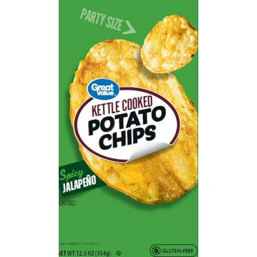 Great Value Kettle Cooked Lightly Salted Potato Chips, 8 oz - Walmart.com