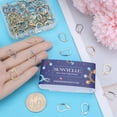 100Pcs 2 Colors 304 Stainless Steel Leverback Earring Findings with ...
