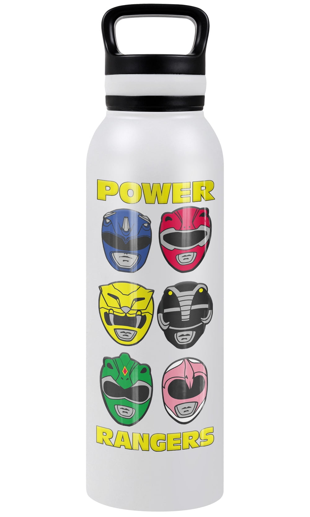 Power Rangers Official Ranger Heads 24 oz Insulated Canteen Water ...