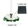 JMKQLZ Solar Water Fountains with Lotus Leaf Flower, Outdoor Fountains ...