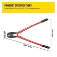 Chateauy 30 Inch Hand Wire Rope Swaging Tool, Cable Crimp Swager Fits 5 ...