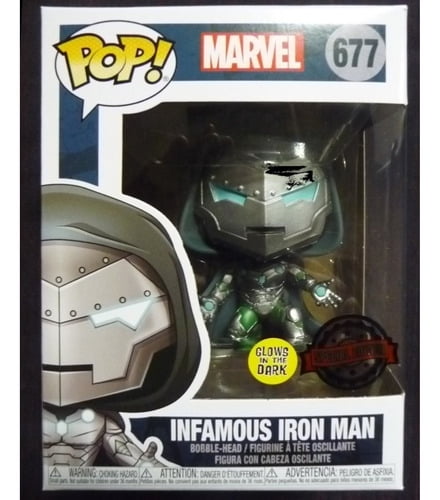 Funko Pop Marvel - Infamous Iron Man Glows In The Dark #677 Funko Funko ...