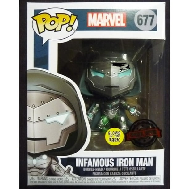 Funko Pop Marvel - Infamous Iron Man Glows In The Dark #677 Funko Funko ...