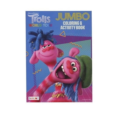 Crayola Trolls 2 Giant Coloring Pages, Trolls Gift for Kids, 18 Pages ...
