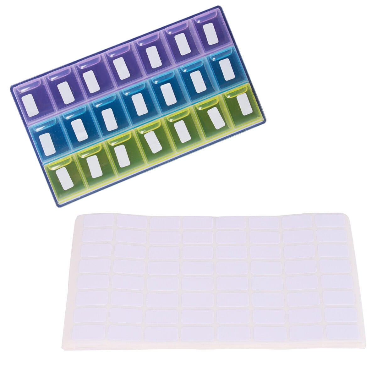 OULII 50 Sheets White Self Adhesive Name Label Writable Blank Note ...