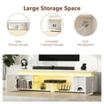 Anrist Modern TV Stand for 85 inch TVs with LED Lights Power Outlet ...