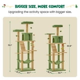 MWPO 70.1-in Multilevel Cat Tree Tower with Condo, Perch and Scratching ...