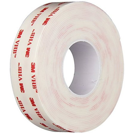 3M VHB 4950 Heavy Duty Mounting Tape - 1 in. x 15 ft. Permanent Bonding ...