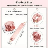 Satin Heatless Hair Curler 3 Sets, Heatless Curls for All Hair Types ...