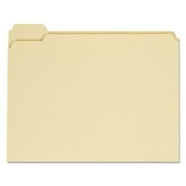Office Manila File Folders, Single Ply Top Tab, 1/3 Cut Third Position ...