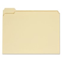 Office Manila File Folders, Single Ply Top Tab, 1/3 Cut Third Position ...