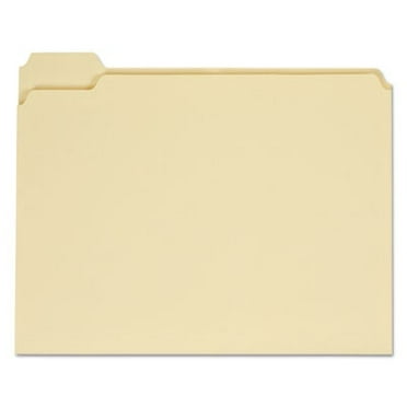 Universal File Folders, 1/3 Cut First Position, One-Ply Top Tab, Letter ...