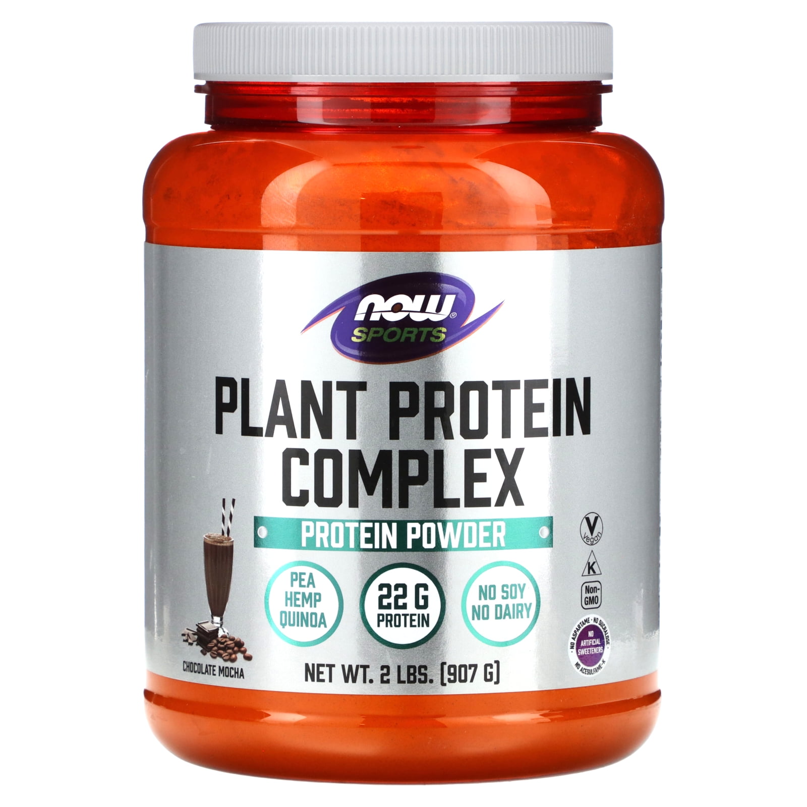 NOW Foods - NOW Sports Plant Protein Complex Powder Chocolate Mocha - 2 ...