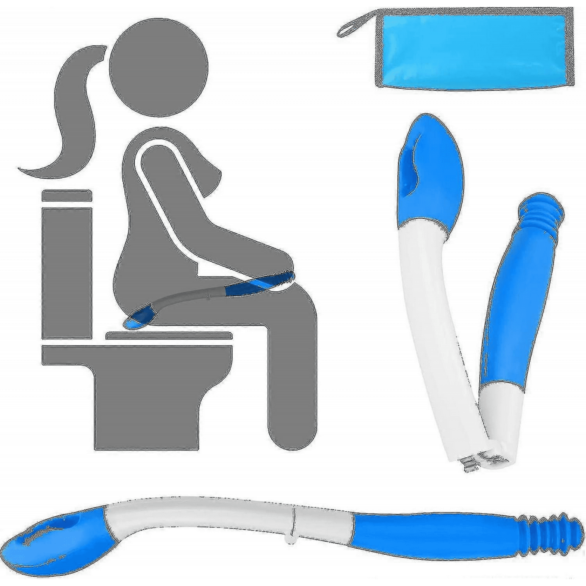 Click here for Linsilin Auniq Toilet Aids For Wiping  15.7 Long R... prices