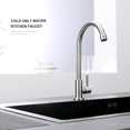 Cold Water Only Kitchen Faucet, Solid Stainless Steel Bar Deck Mount ...