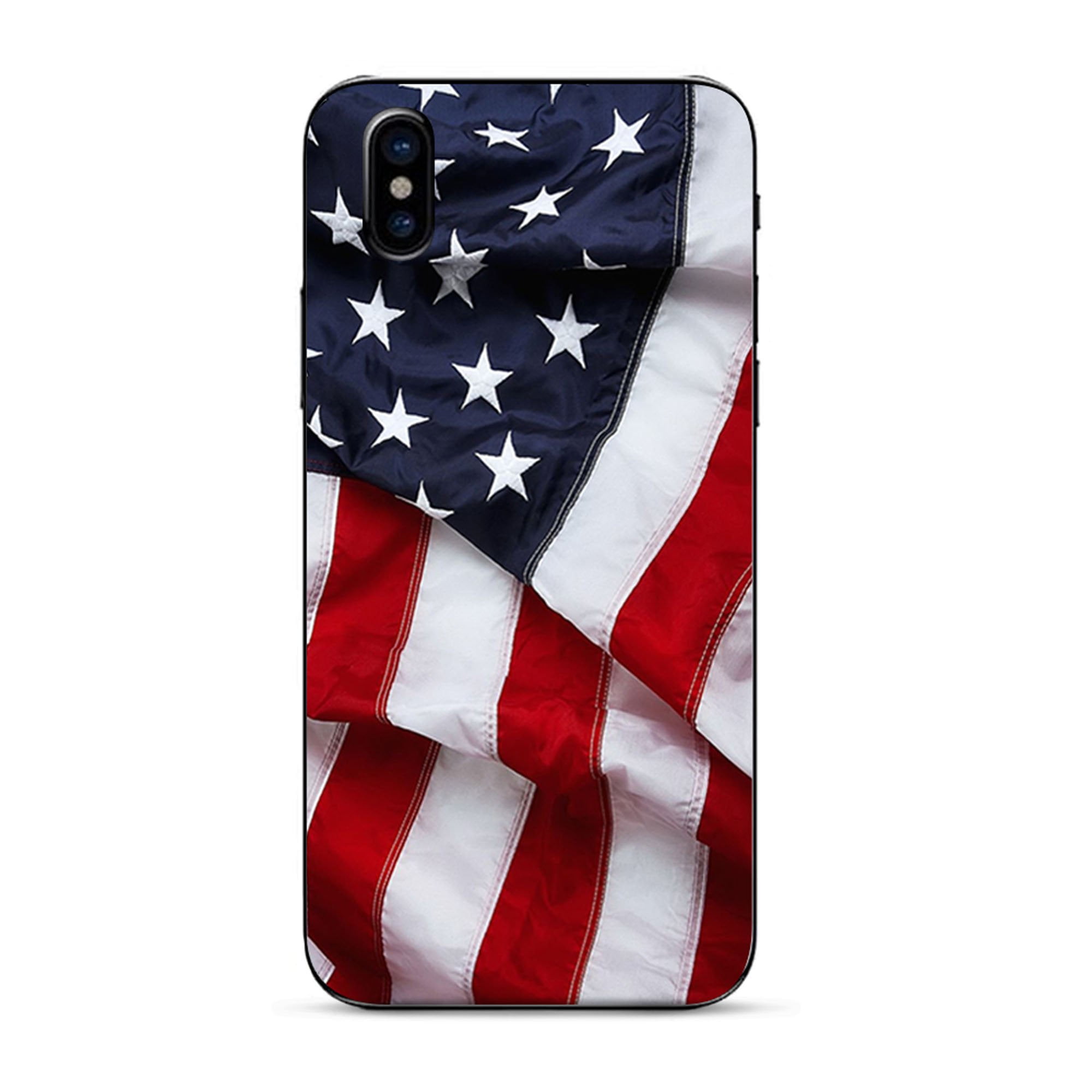 Skin for iPhone X Skins Decal Vinyl Wrap Stickers Cover - US Flag USA ...