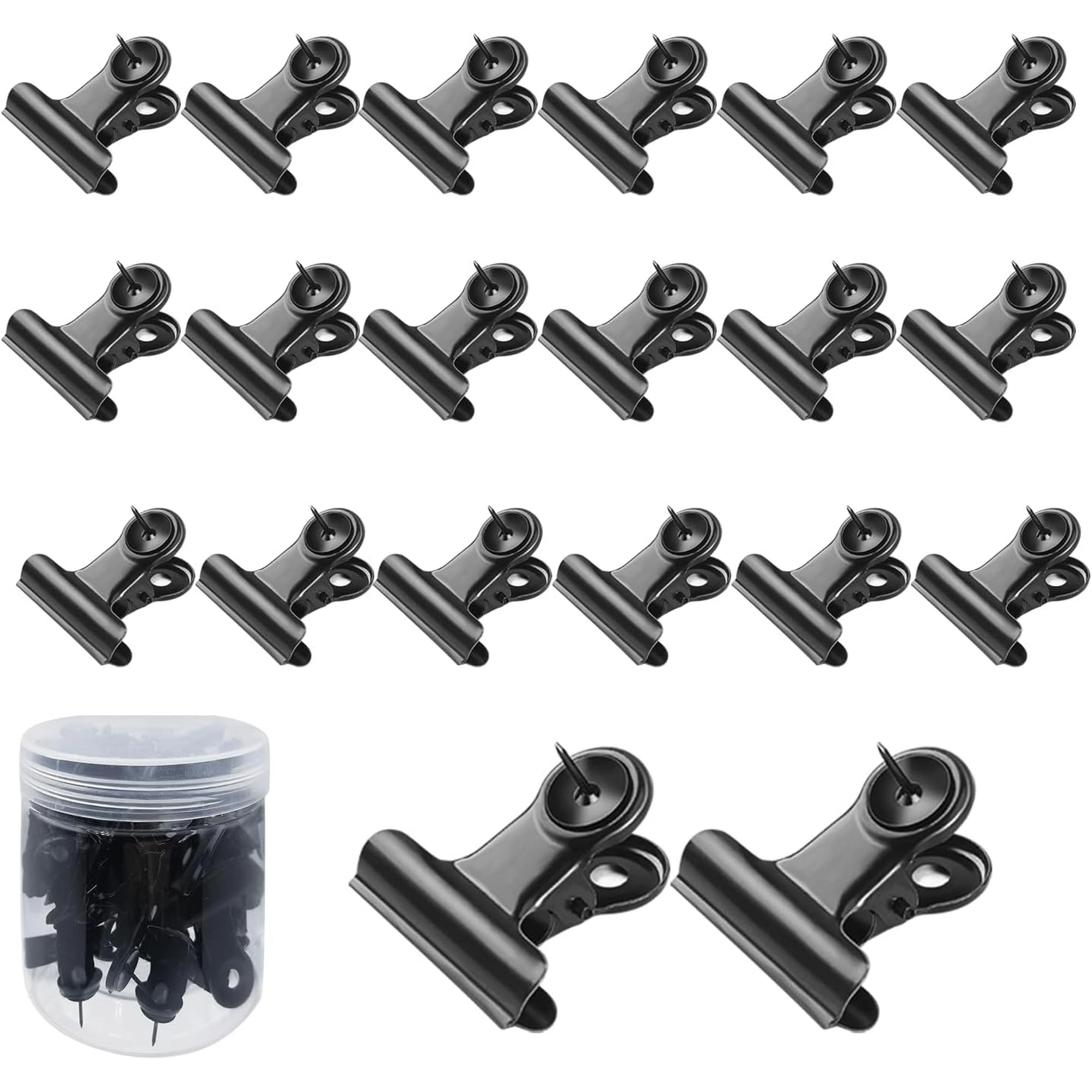 Click here for Starrism 20 Pcs Push Pin Clips  Metal Bulldog Clip... prices