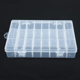 Leke Plastic Organizer Container Box 24 Compartments Jewelry Storage ...