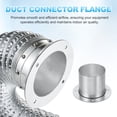 Uxcell 2pcs Duct Connector Flange (4.3", Silver) - Galvanised Steel ...