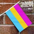 Anley Pansexual Pride Miniature Flag 5x8 Inches Handheld Stick Flag 1