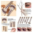 55Pcs Brown Makeup Brushes Set Professional Makeup Kit Multi-functional ...