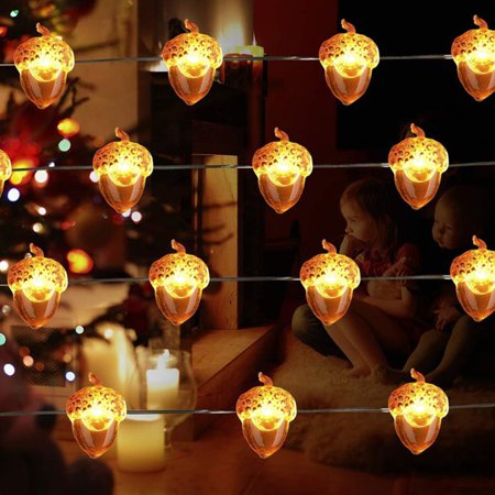 Led String Lights Acorn Shape Mini Battery Powered Lights For Bedroom ...
