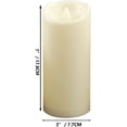 Waterproof Outdoor Battery Operated Flameless Candles with Remote Timer ...