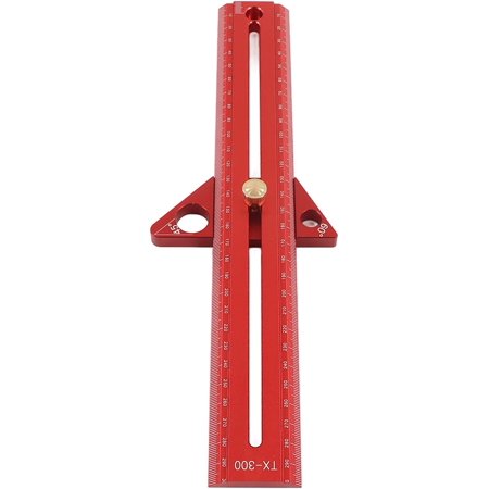 Woodworking Ruler Multifunctional Aluminum Alloy T Track Ruler Portable ...