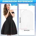 Lightweight Clear Full-Zipper Garment Bags, 24x32 Inch PEVA Breathable ...