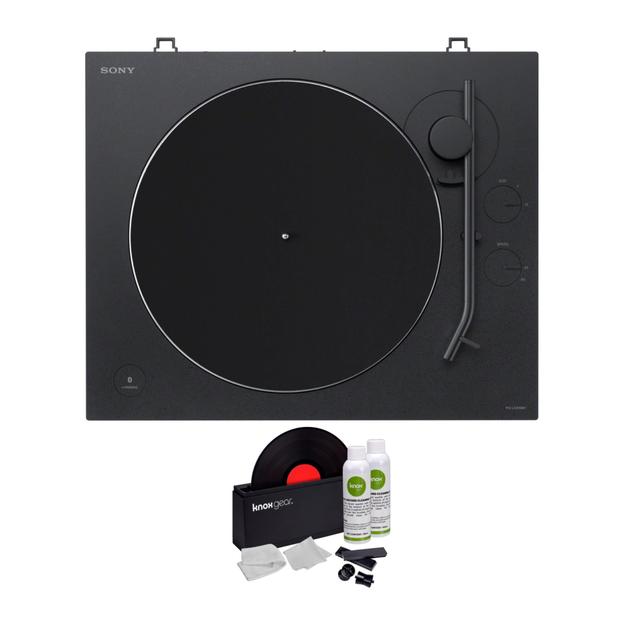 Sony PS-LX310BT Wireless Turntable with Vinyl Record Cleaner Kit Bundle ...