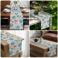 Coastal Blue Coral Nautical Compass Table Runner 13x90in Non-Slip ...