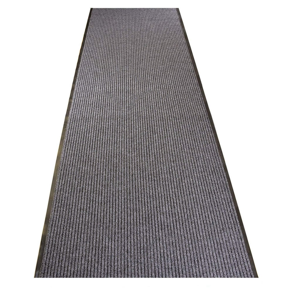 Custom Size Heavy Duty Entry Cut to Size Roll Gray Runner Rug Utility ...