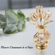 Matashi 24K Gold Plated Crystal Studded Flower Ornament in a Vase with ...