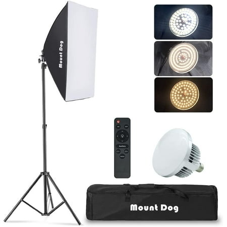 Softbox Lighting Kit MOUNTDOG Studio Photography Continuous Lights ...