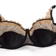 3 Pcs Plus Size Lace Bras for Women Lightweight Underwire Push Up ...